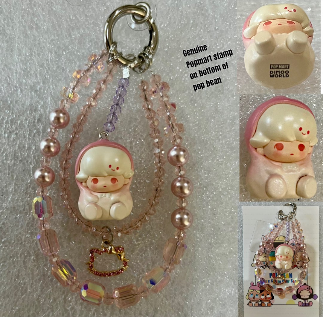New genuine Pop mart Dimoo peanut series pop bean mobile phone/ Bag ...