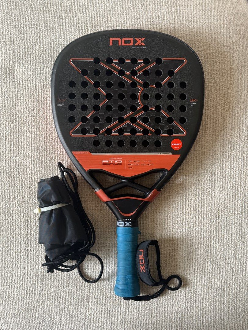 NOX AT10 Luxury Genius Attack 12K Padel Racket, Sports Equipment ...