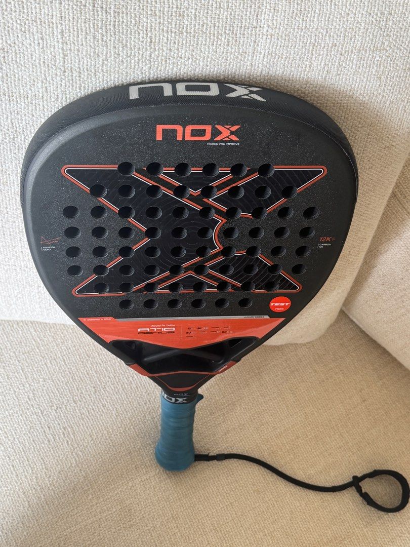 NOX AT10 Luxury Genius Attack 12K Padel Racket, Sports Equipment ...