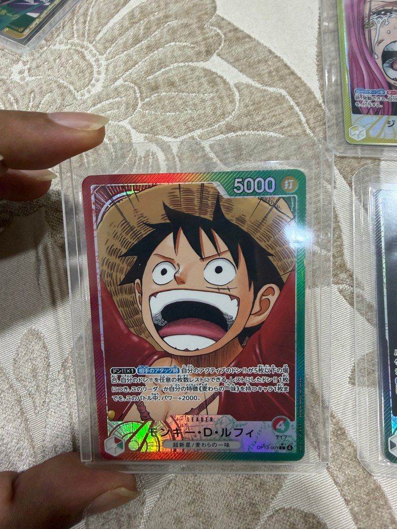 One Piece Card Game - Monkey D. Luffy Leader Card, Hobbies & Toys, Toys ...