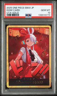 OPTCG One Piece EB03 Uta Gold Don, Hobbies & Toys, Toys & Games on ...