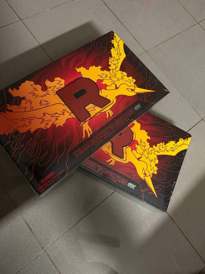 Pokemon TCG: Team Rocket's Moltres EX Premium Collection, Hobbies ...