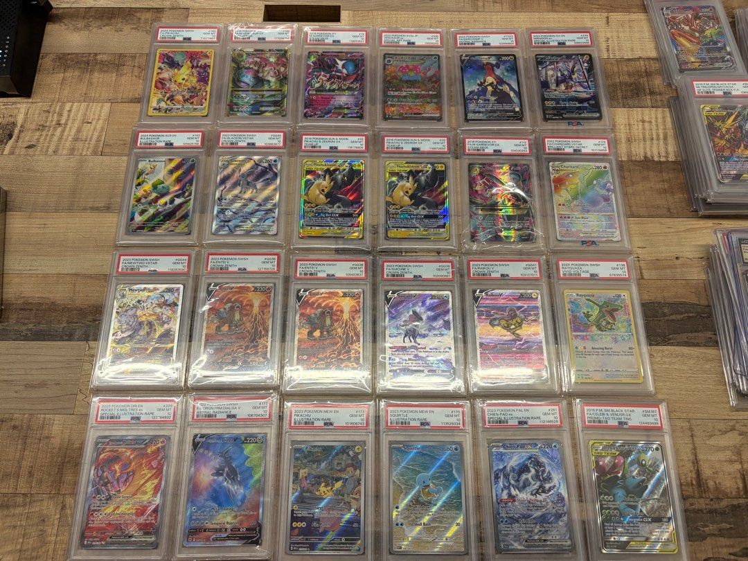 Psa 10 Charizard sir rayquaza vmax glass birds gx Zapdos greninja ...
