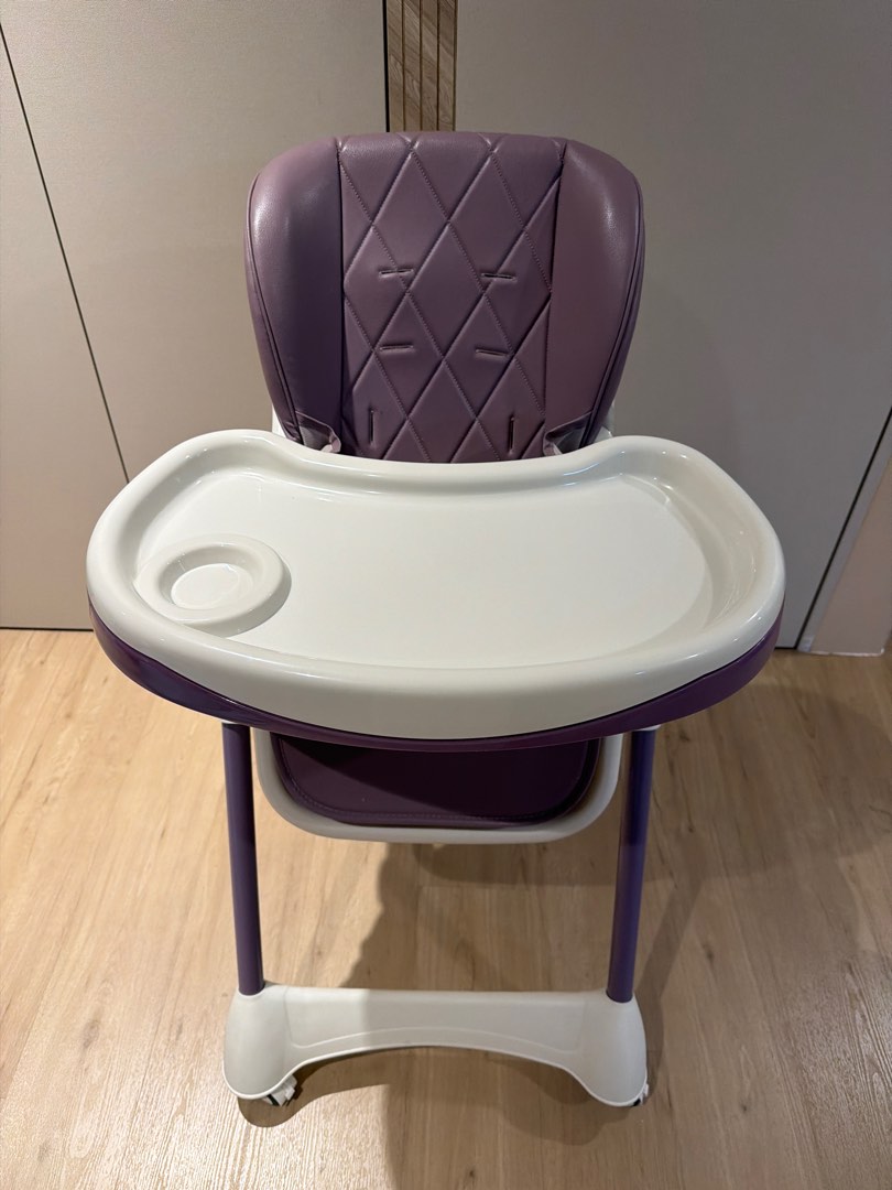 Purple High Chair with Tray, Furniture & Home Living, Furniture, Chairs ...