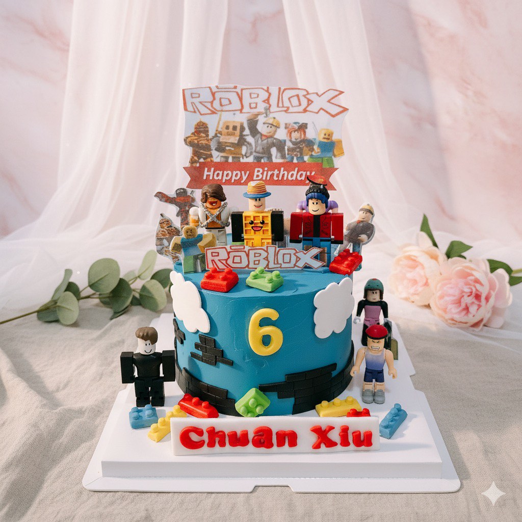 Roblox cake, Food & Drinks, Homemade Bakes on Carousell