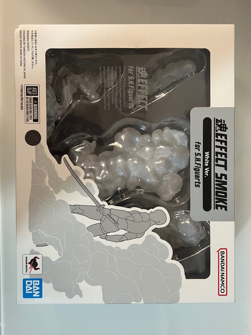 SHF 魂effect smoke white ver 煙霧效果, 興趣及遊戲, 玩具 & 遊戲類 - Carousell