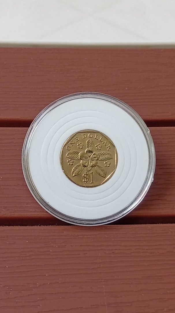 Singapore One Dollar Coin 1990, Hobbies & Toys, Memorabilia ...