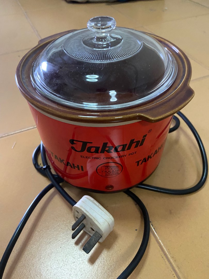 Takahi Electric Slow Cooker - Red, TV & Home Appliances, Kitchen ...