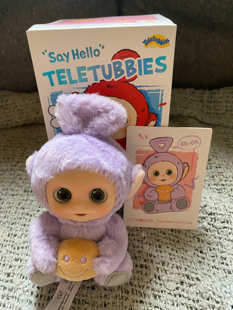 Teletubbies Laa-Laa Plush Toy with Book, Hobbies & Toys, Toys & Games ...