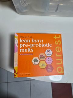 30 sachets Purest Co. Lean Burn Pre+Probiotic Melts, Health & Nutrition ...