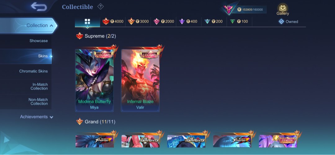 Vexana Main: Mobile Legends Account (Premium Skins, Recalls etc ...