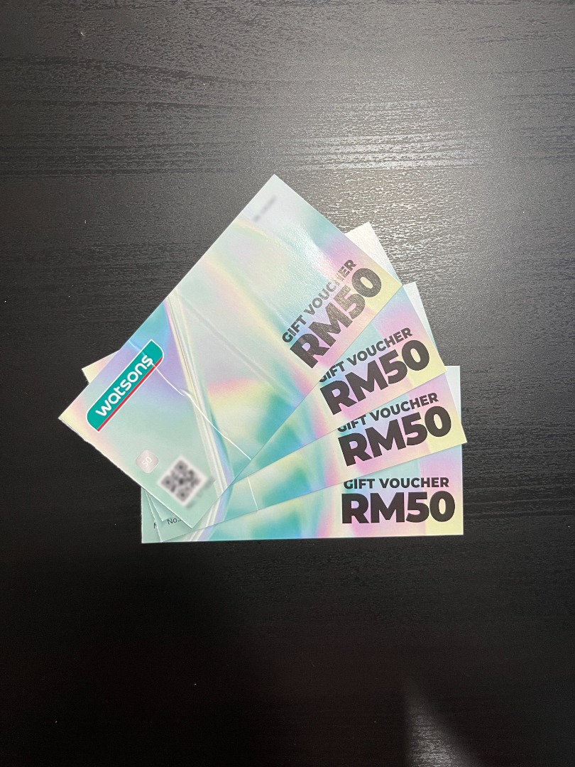 Watsons Gift Voucher RM200 for RM150, Tickets & Vouchers, Vouchers on ...