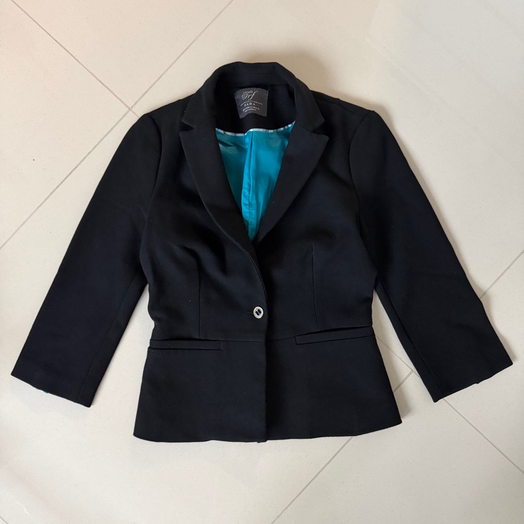 Zara Trf Collection Black Blazer, Women's Fashion, Coats, Jackets and ...