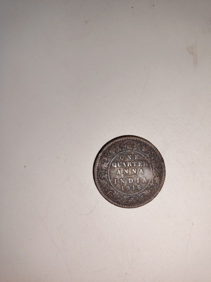 1918 India One Quarter Anna Coin, Hobbies & Toys, Memorabilia ...