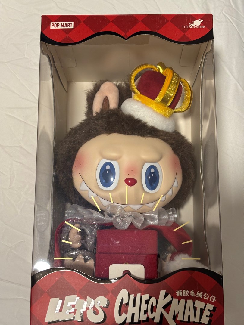 泡泡玛特 LABUBU Valentine 2025 “Let’s Checkmate” 国王款 POP MART LABUBU ...