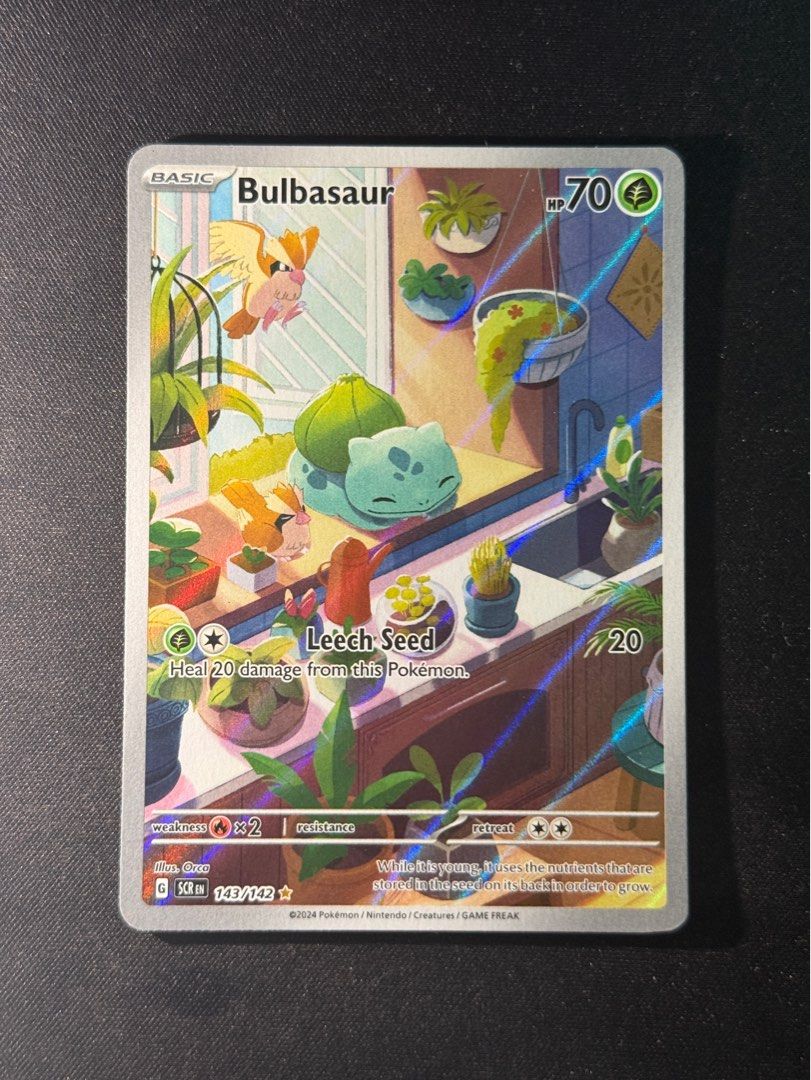 Bulbasaur IR Stellar Crown, Hobbies & Toys, Toys & Games on Carousell