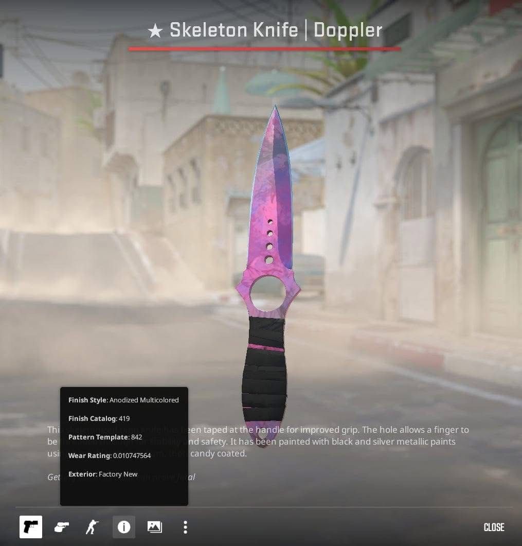 CS2 / CS:GO Skeleton Knife Doppler Phase 2 for TRADE #tags case ...