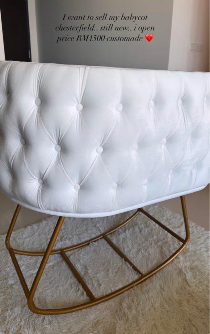 Custom Chesterfield Baby Cot, Babies & Kids, Baby Nursery & Kids ...