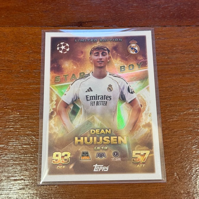 FREE LIMITED EDITION DEAN HUIJSEN (Topps Match Attax 25/26), Hobbies ...