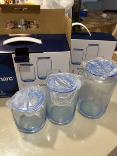 Glass Containers Set, Furniture & Home Living, Home Improvement ...
