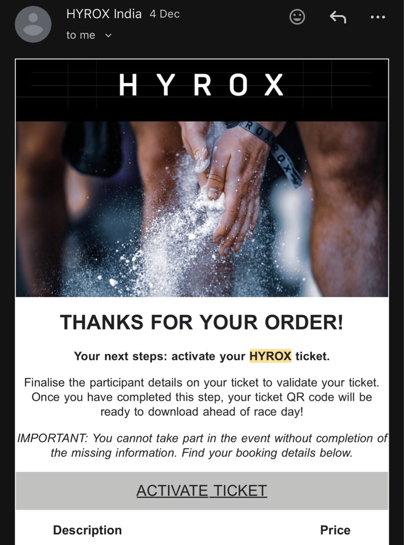 Hyrox Bangalore 2026 men doubles ticket, Tickets & Vouchers, Event ...