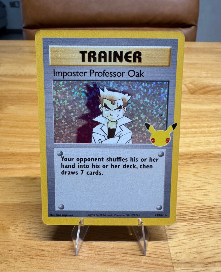 Imposter Professor Oak Trainer 73/102 - Pokémon TCG Card English ...