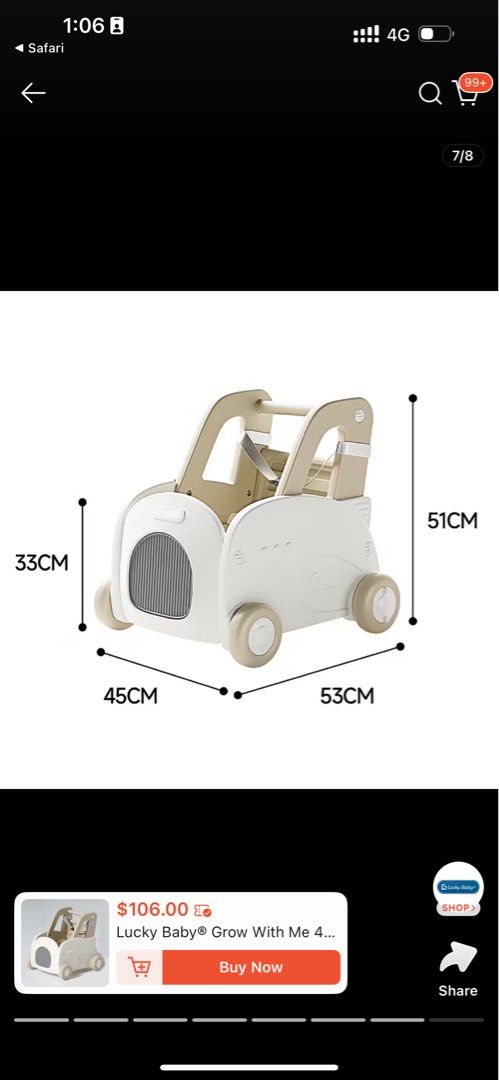 Lucky Baby Grow With Me 4-in-1 Push Walker, Babies & Kids, Infant ...