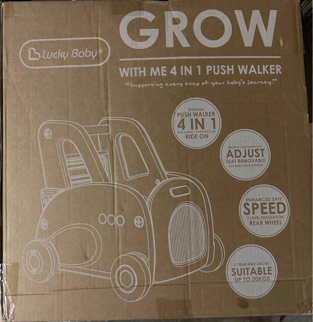 Lucky Baby Grow With Me 4-in-1 Push Walker, Babies & Kids, Infant ...
