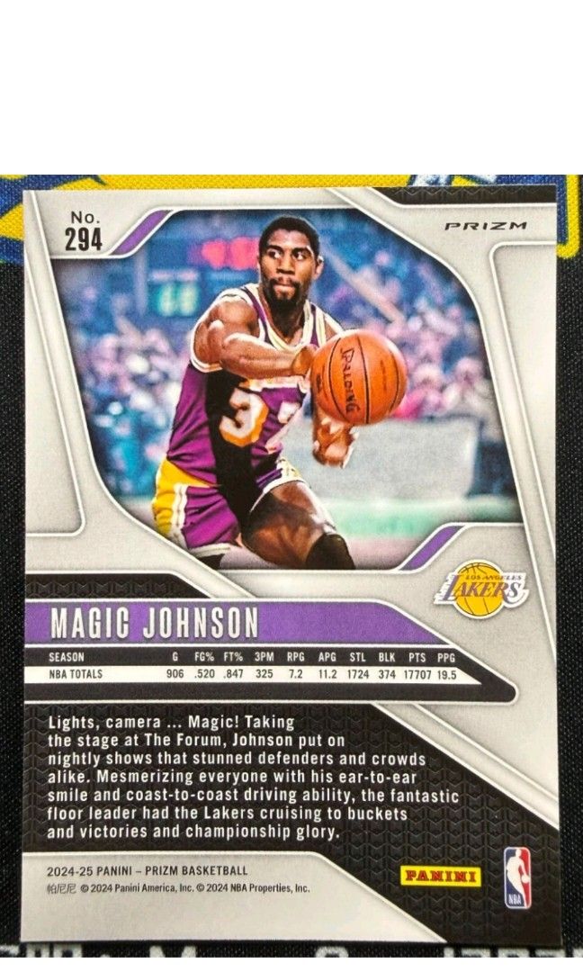 Magic Johnson 2024 Panini Prizm Legends SSP Case Hit Red Sparkle NBA卡 ...
