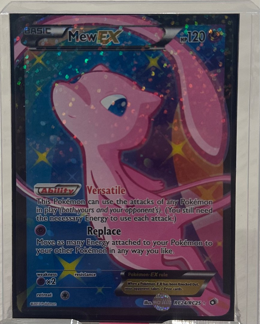 Mew EX RC24/RC25 Pokemon Card, Hobbies & Toys, Toys & Games on Carousell