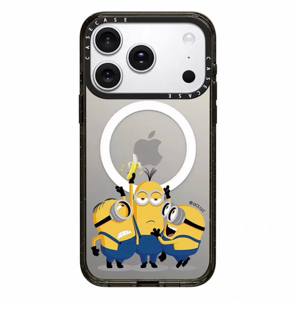 Minions MagSafe Case for iPhone 17 Pro Max | Clear Back | Cute Cartoon ...