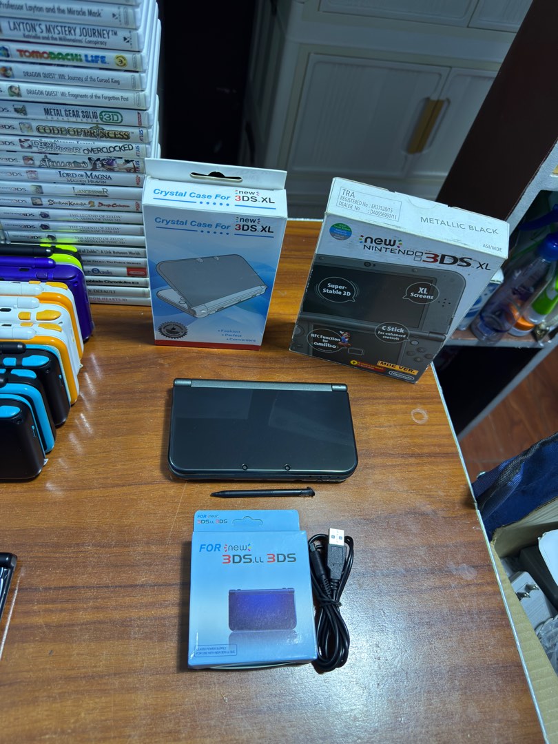New Nintendo 3DS XL Metallic Black (Presentable, Cfw w/128GB MMC, Full ...