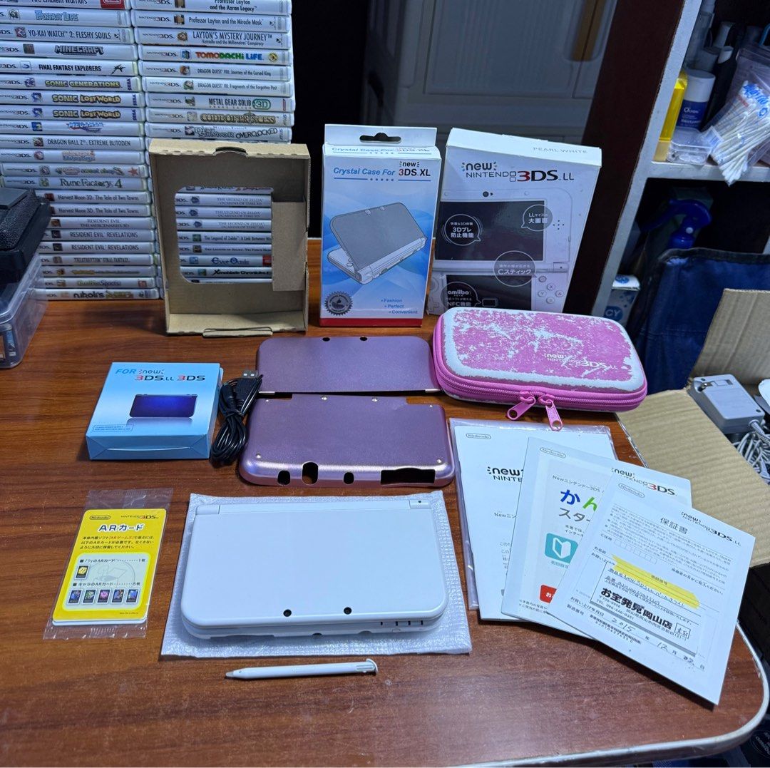 New Nintendo 3DS XL Pearl White (Complete in Box, Presentable, Cfw w ...