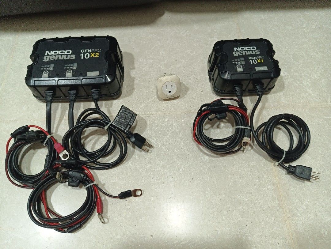 NOCO Genius Gen Pro 10 one and two bank marine battery charger ...