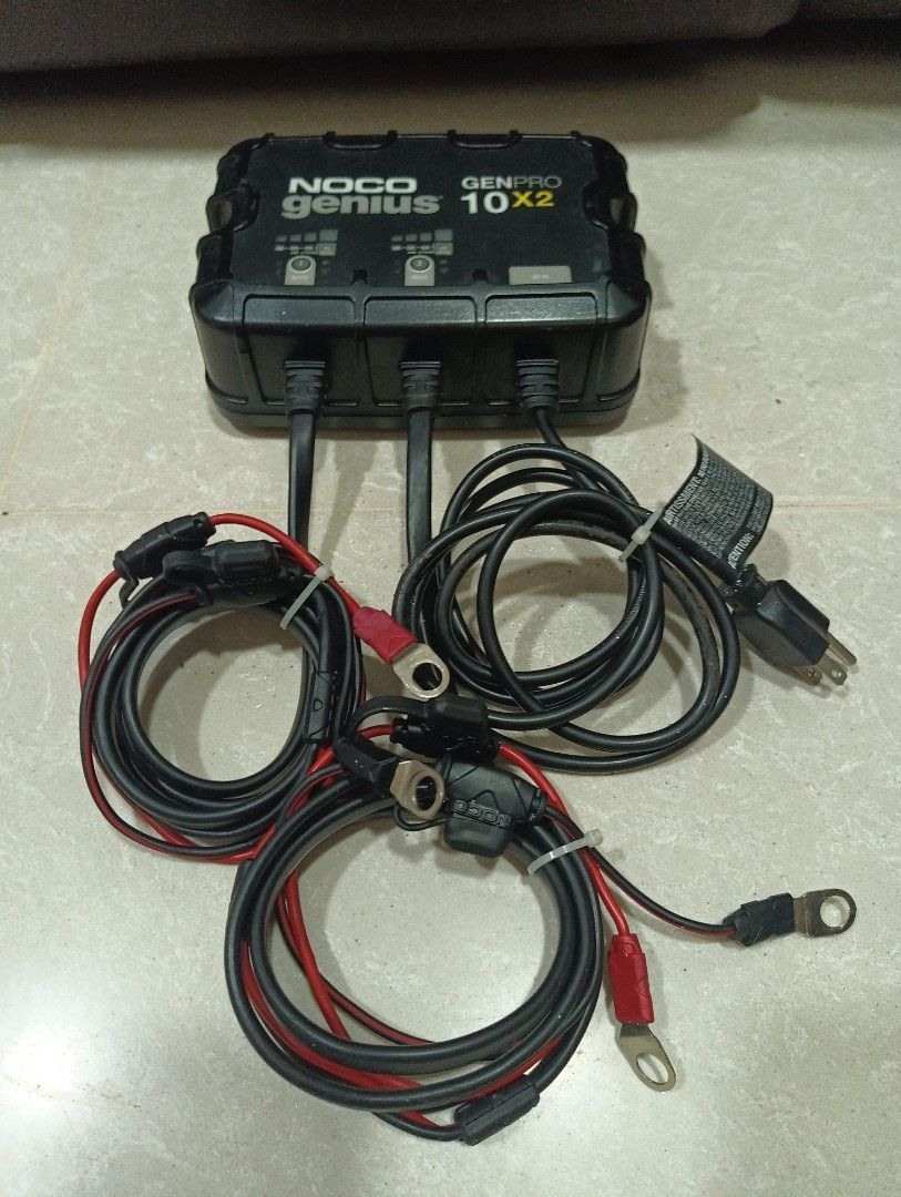 NOCO Genius Gen Pro 10 one and two bank marine battery charger ...