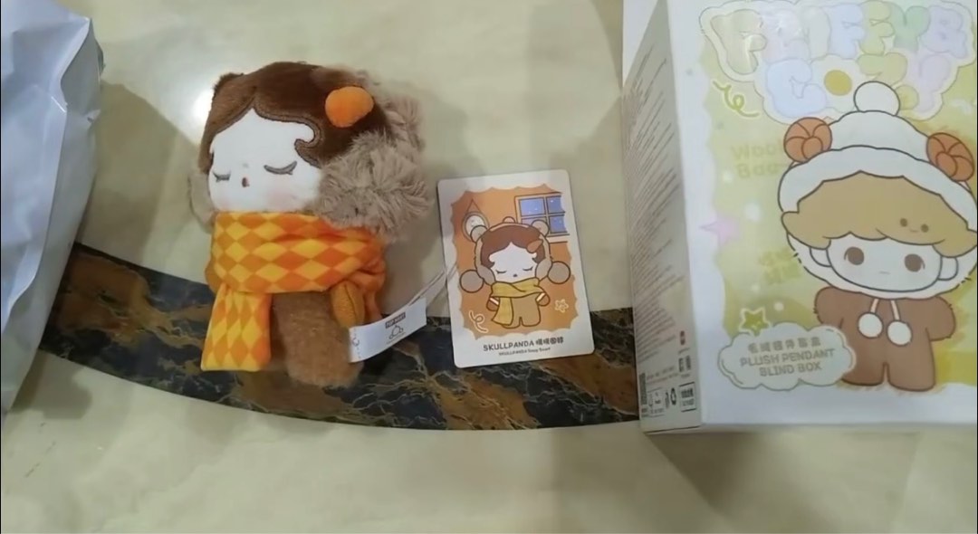 popmart skullpanda fluffy & cozy series snug scarf, Hobbies & Toys ...