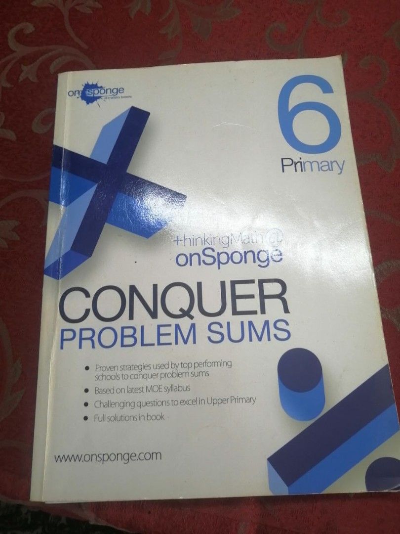 Primary 6 Conquer Problem Sums PSLE Workbook, Hobbies & Toys, Books ...