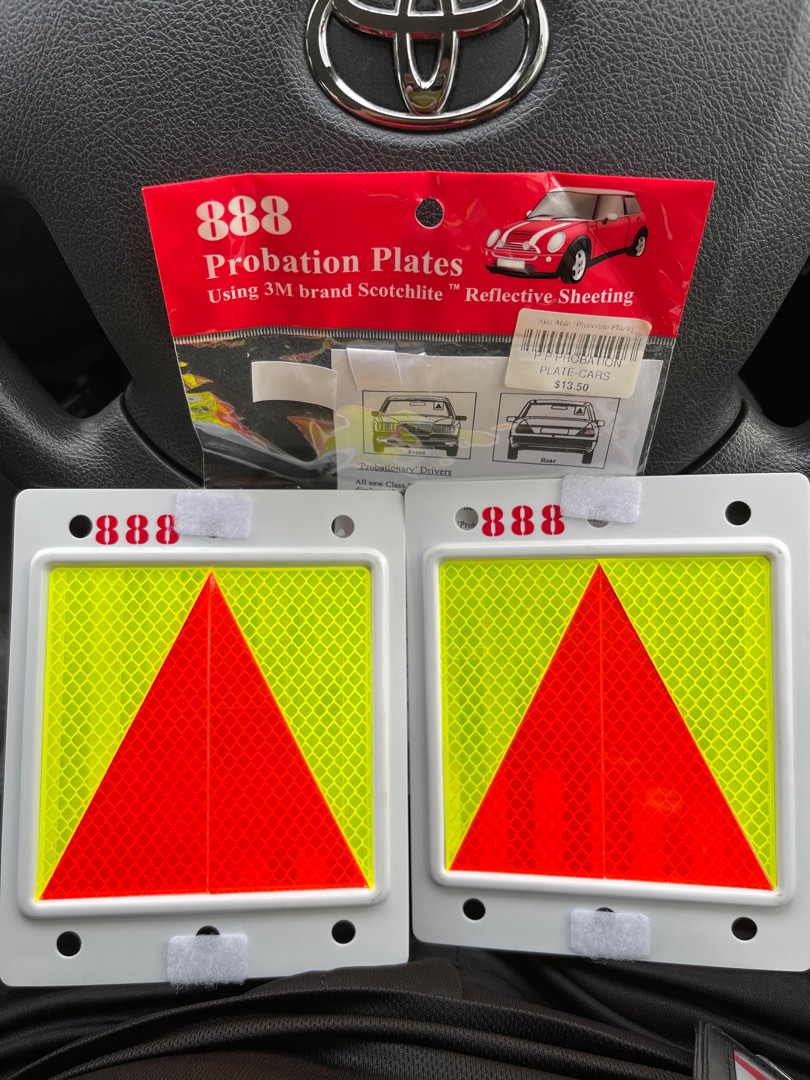 Probation Plate to let go, Car Accessories, Accessories on Carousell