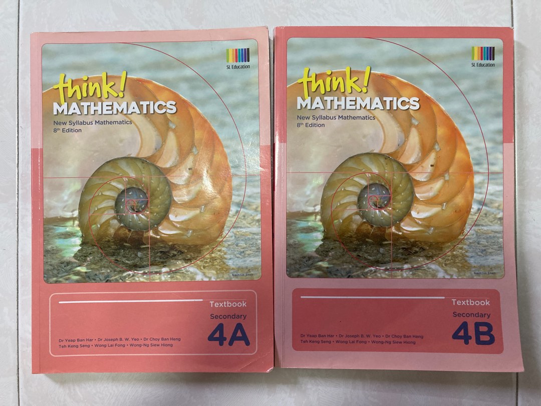 think! Mathematics Secondary Textbook 4A & 4B (8th Edition), Hobbies ...