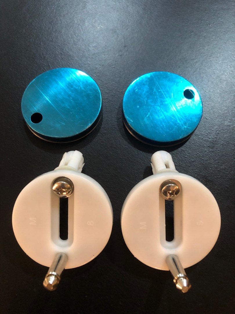 Toilet Seat Hinge Replacement Kit, Furniture & Home Living, Bathroom ...