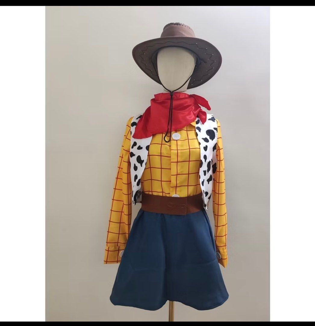 Toy Story Woody Costume Set (Female), Women's Fashion, Dresses & Sets ...