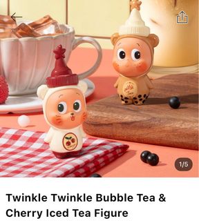 Twinkle Twinkle Bubble Tea & Cherry Iced Tea Figure, Hobbies & Toys ...
