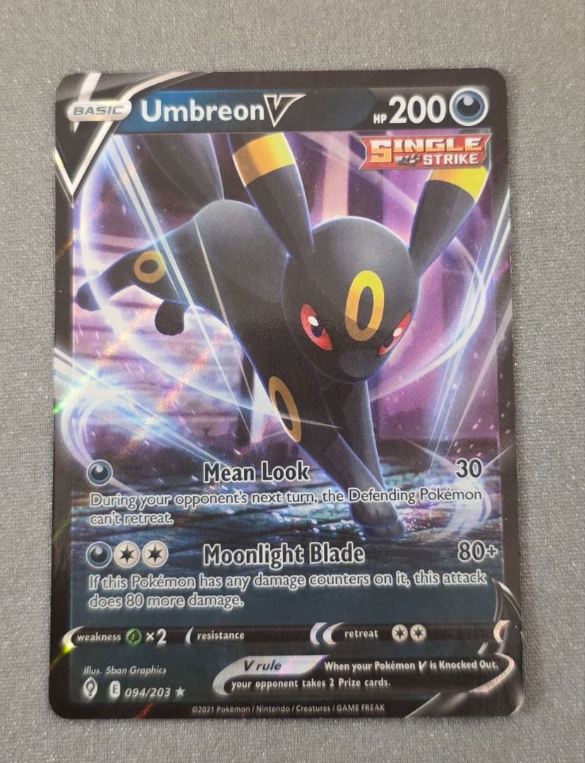 Umbreon V #94 - Pokemon Evolving Skies (2021) - LP, Hobbies & Toys ...