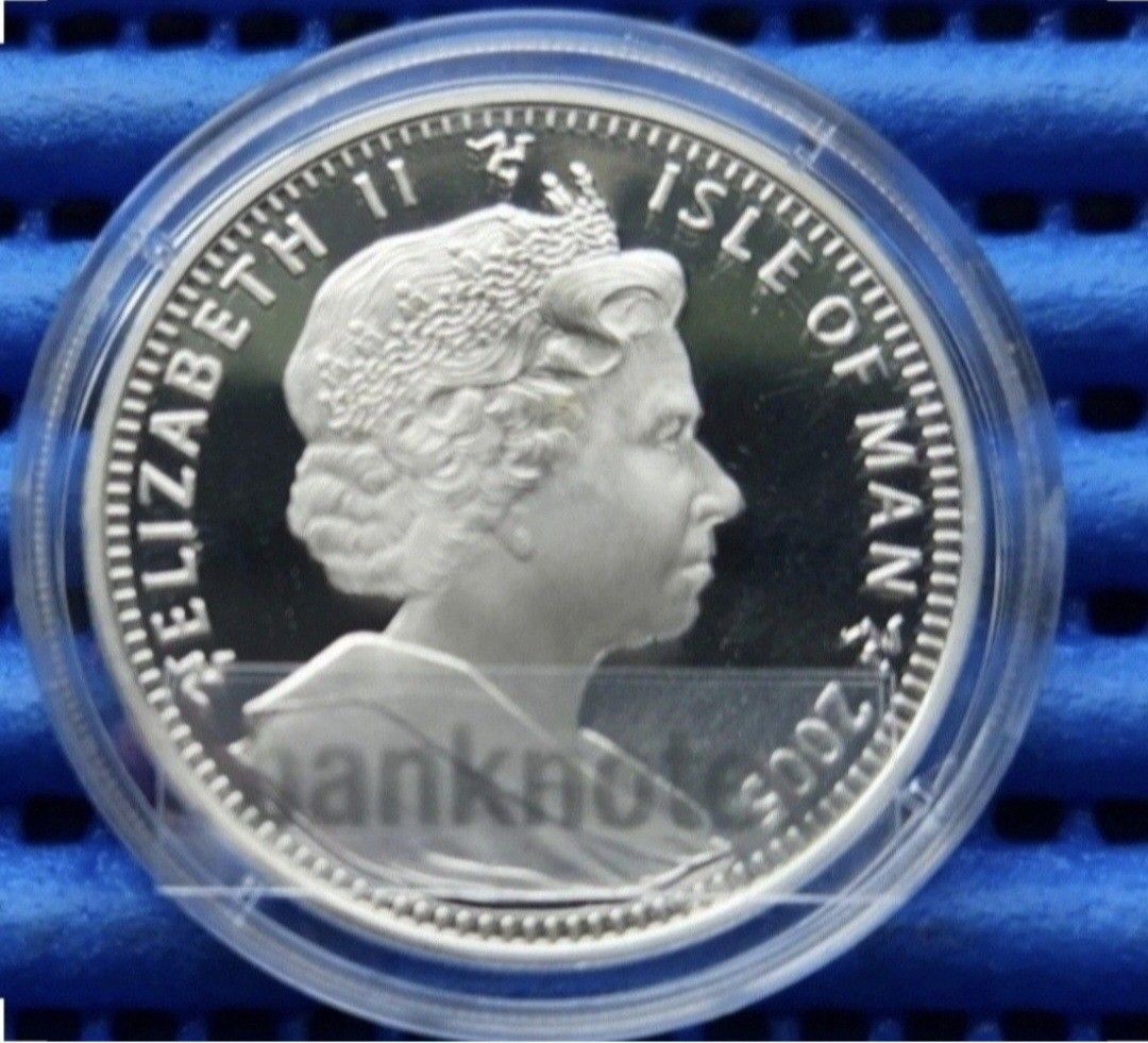 2005 Isle of Man 1 Crown 400th Anniversary of Gunpowder Plot Silver ...