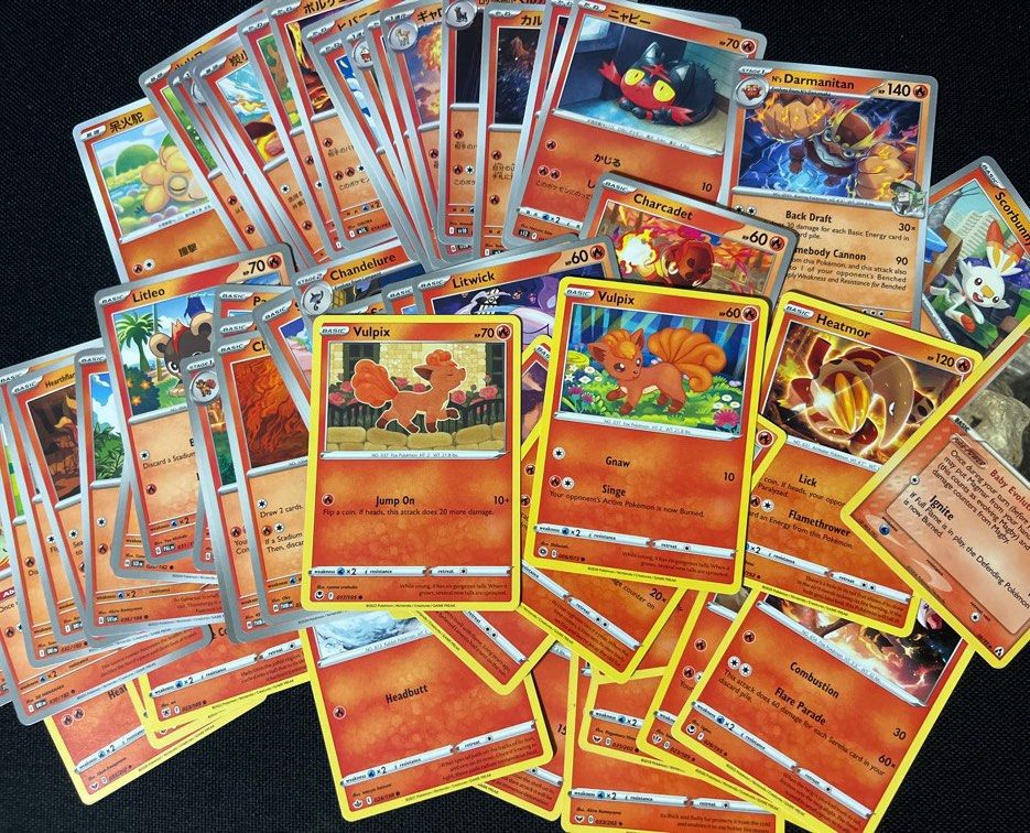 🔥 Fire Type Pokemon Cards!, Hobbies & Toys, Toys & Games on Carousell