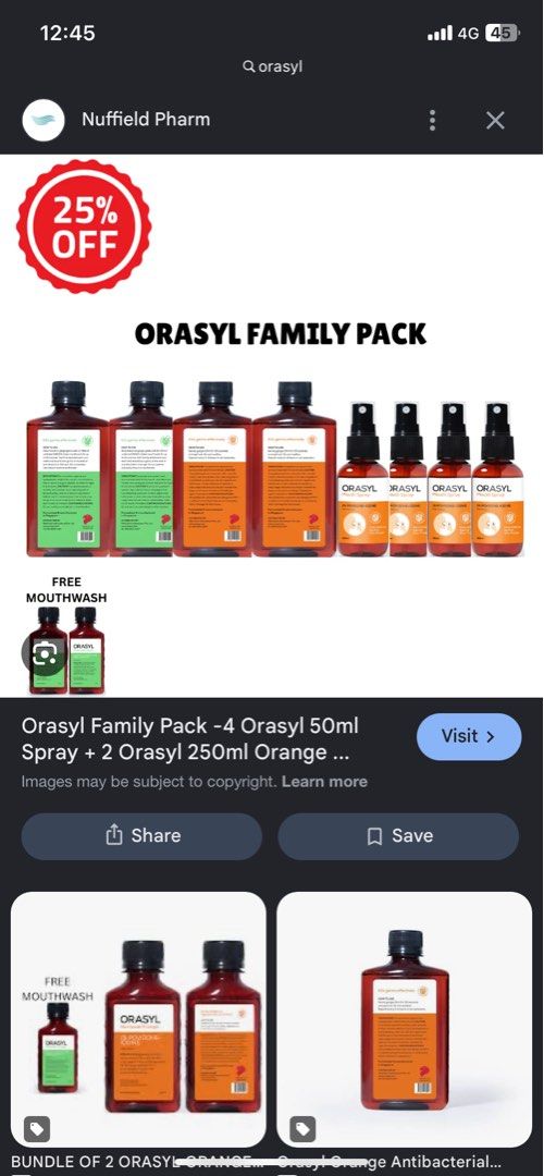 ( TO TRADE) Orasyl iodine for orasyl green, Beauty & Personal Care ...