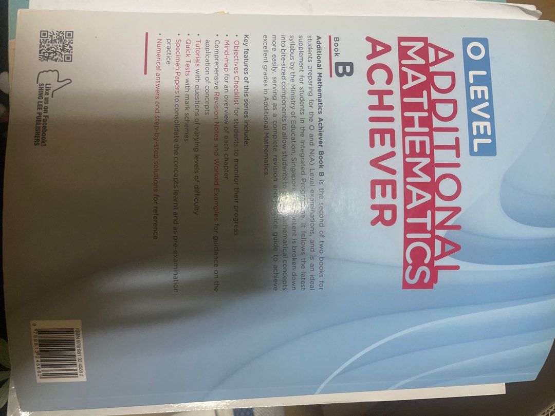 Additional math achiever volume B, Hobbies & Toys, Books & Magazines ...