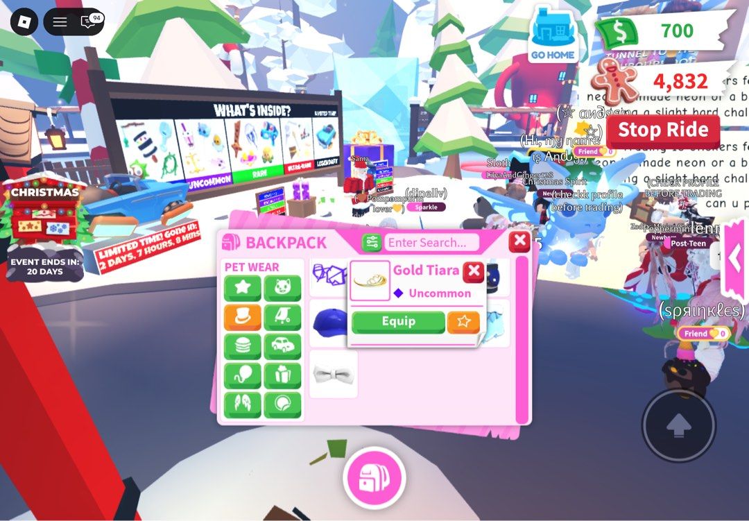 Adopt Me! Gold Tiara, Video Gaming, Gaming Accessories, In-Game ...