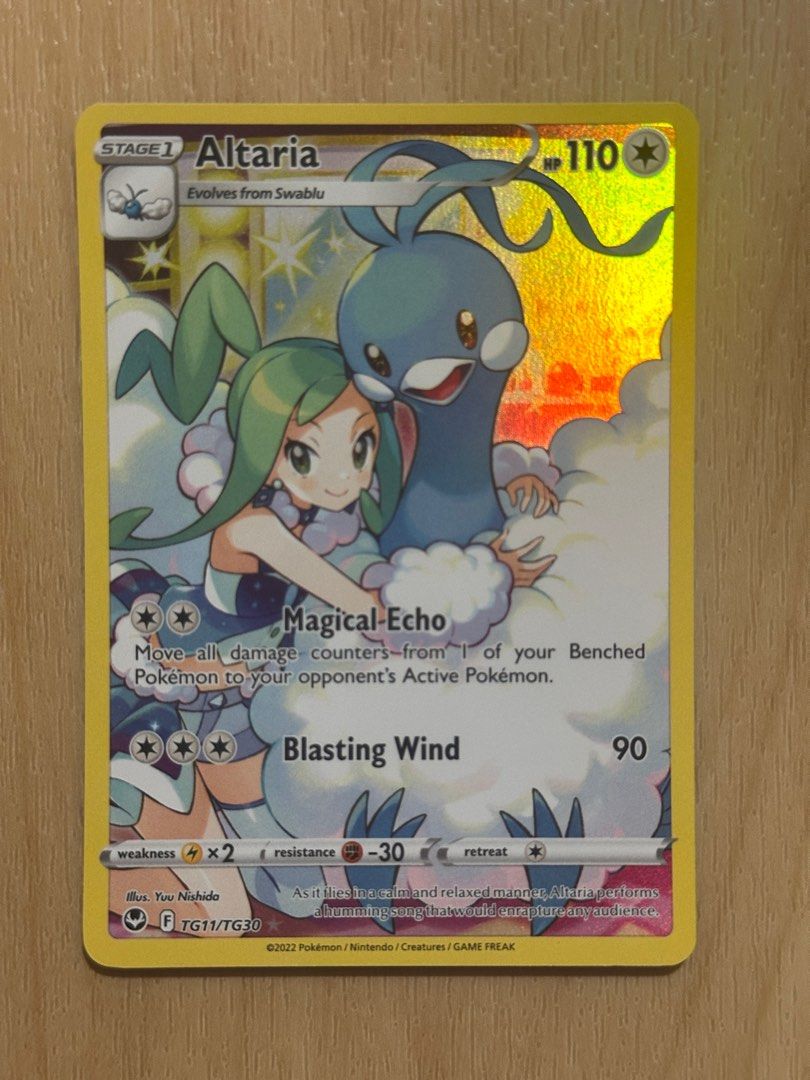 Altaria TG11 Silver Tempest Pokemon Card, Hobbies & Toys, Toys & Games ...