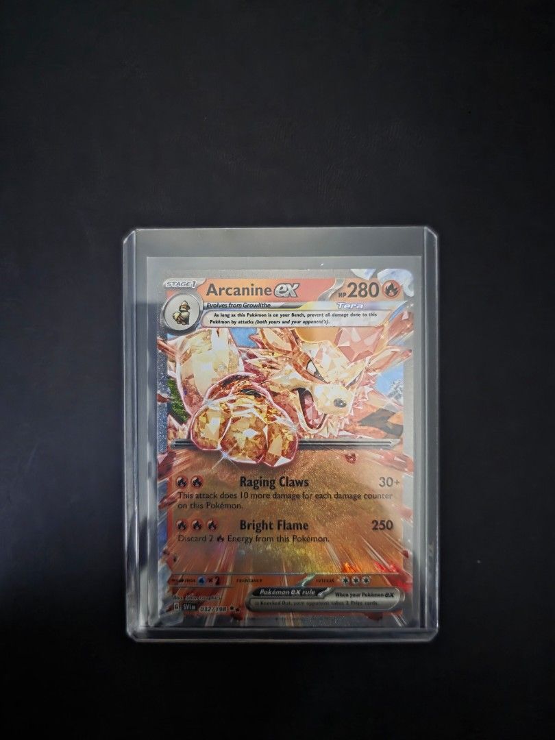 Arcanine EX (Double Rare) - Scarlet & Violet Base Set Phantasmal Flames ...
